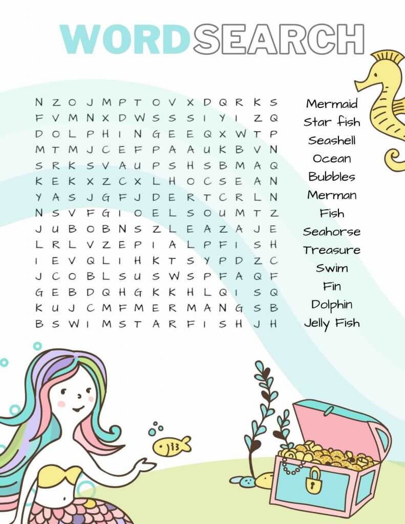 Free Mermaid Printables for Kids - Hawaii Travel with Kids