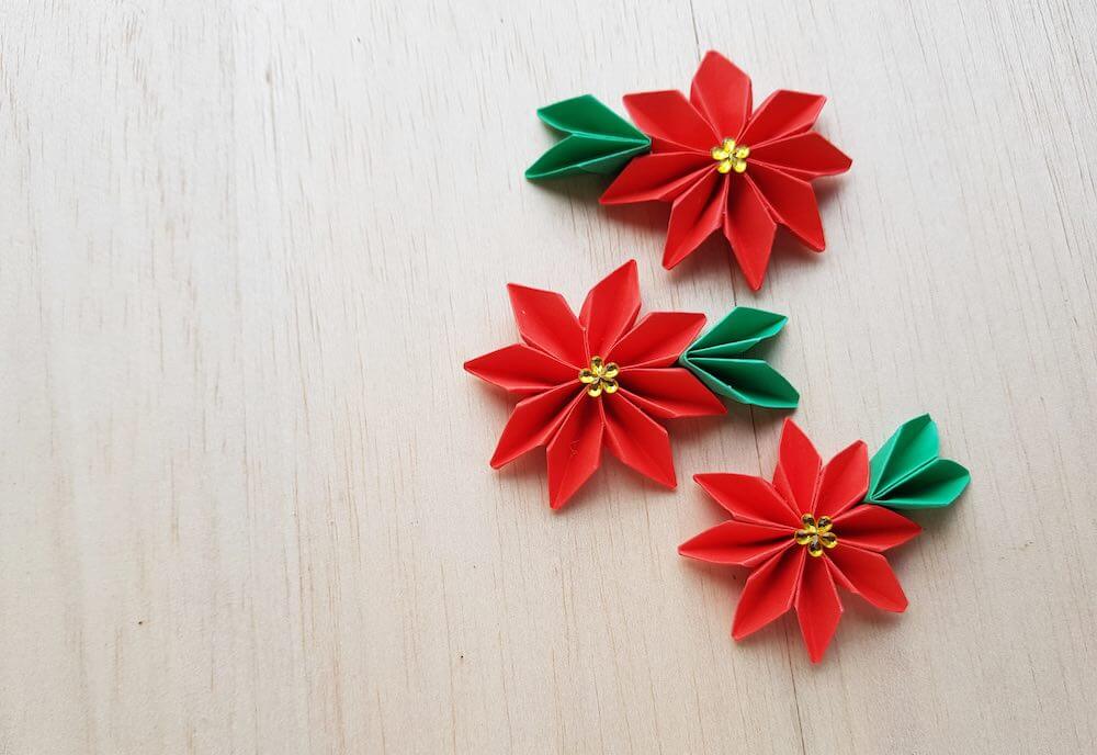 Origami Poinsettia Flowers Crafts Hawaii Travel With Kids