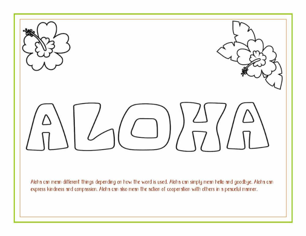 Awesome Hawaiian Coloring Sheets and Activity Pages for Kids - Hawaii ...
