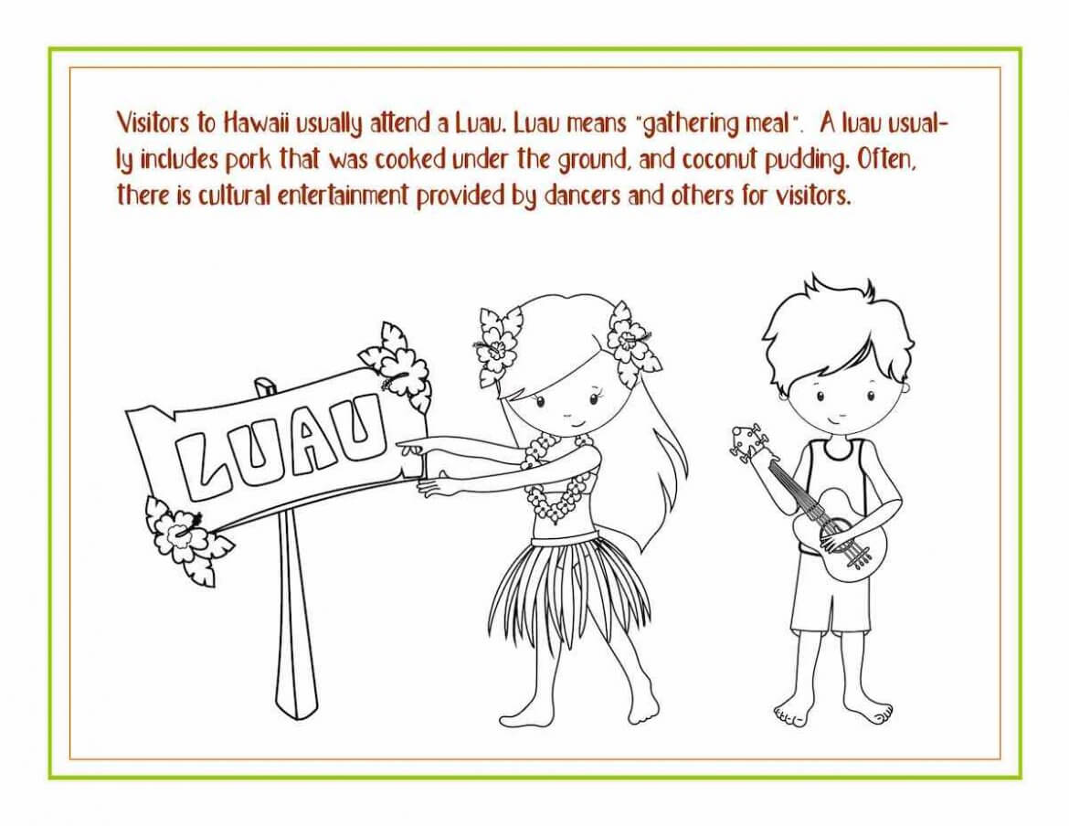 Awesome Hawaiian Coloring Sheets and Activity Pages for Kids - Hawaii ...