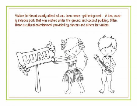 Awesome Hawaiian Coloring Sheets and Activity Pages for Kids - Hawaii ...