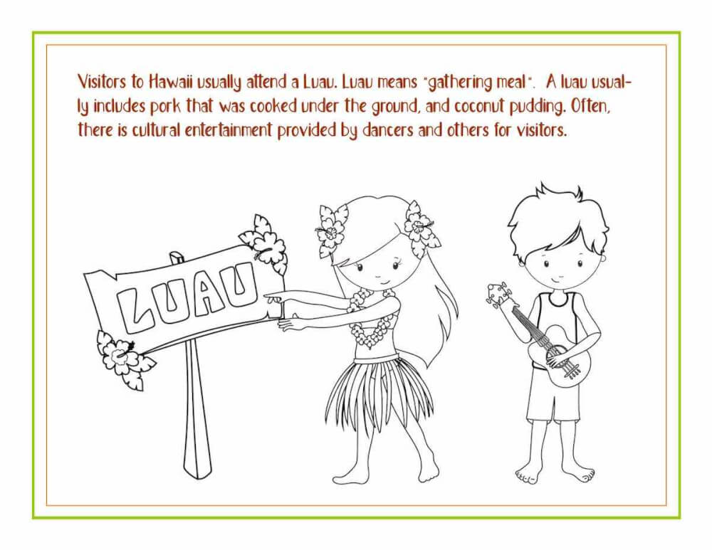 Awesome Hawaiian Coloring Sheets and Activity Pages for Kids - Hawaii ...