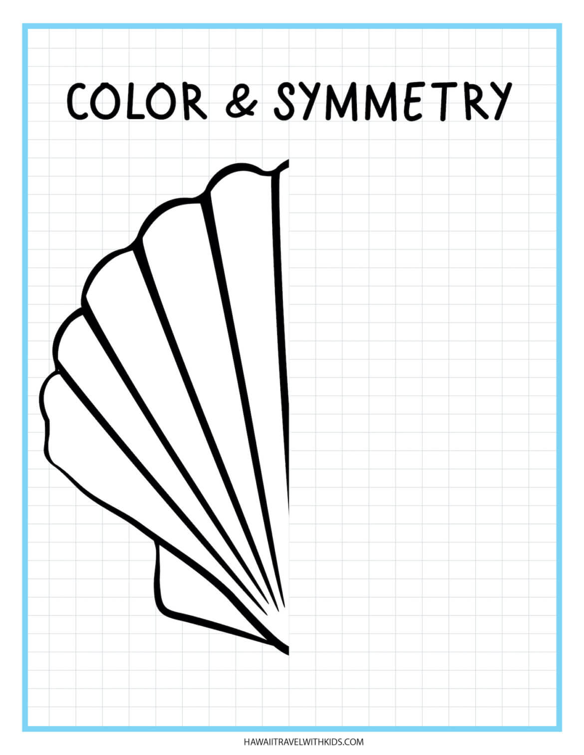 At the Beach Worksheets for Kids - Hawaii Travel with Kids