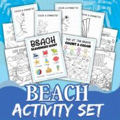 At the Beach Worksheets for Kids - Hawaii Travel with Kids