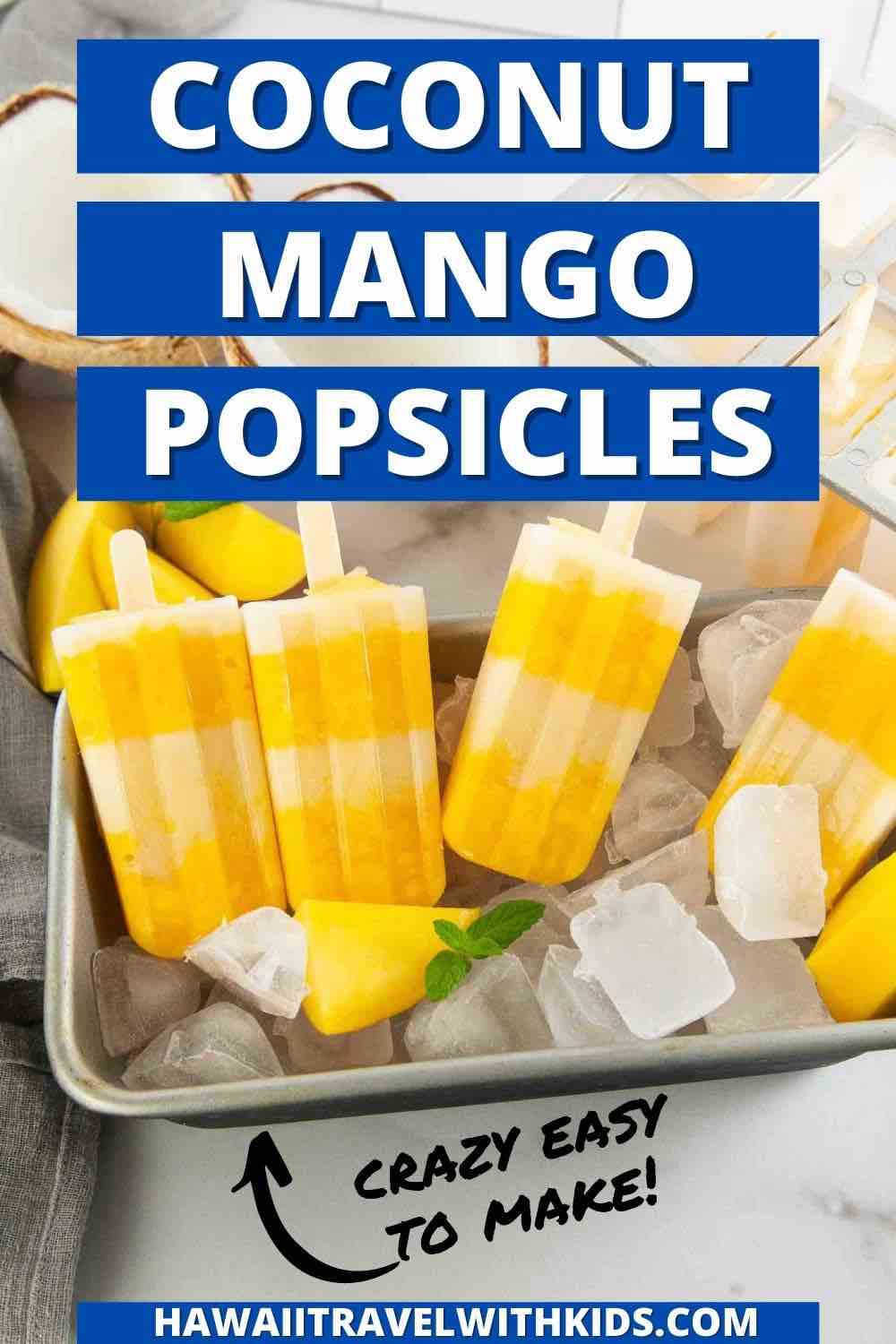 How to Make Mango Coconut Popsicles - Hawaii Travel with Kids