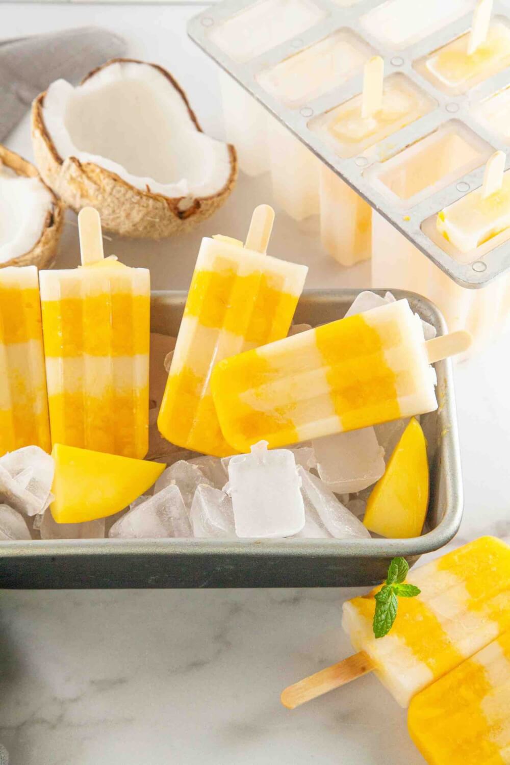 How to Make Mango Coconut Popsicles - Hawaii Travel with Kids