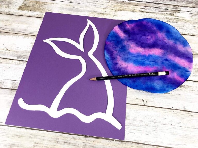 Ocean Animal Coffee Filter Suncatcher Craft - Hawaii Travel with Kids