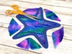 Ocean Animal Coffee Filter Suncatcher Craft - Hawaii Travel with Kids