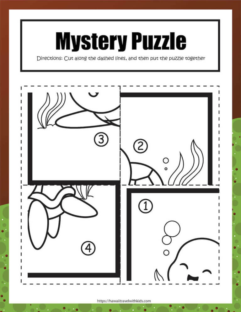 Free Printable Sea Turtle Activity Pack for Kids - Hawaii Travel with Kids