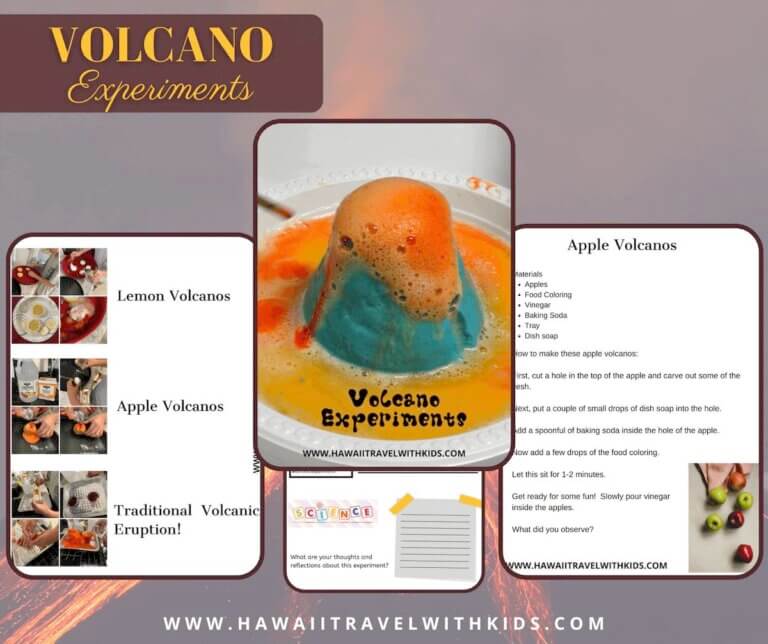 Volcano Experiment for Kids: 3 Varieties - Hawaii Travel with Kids