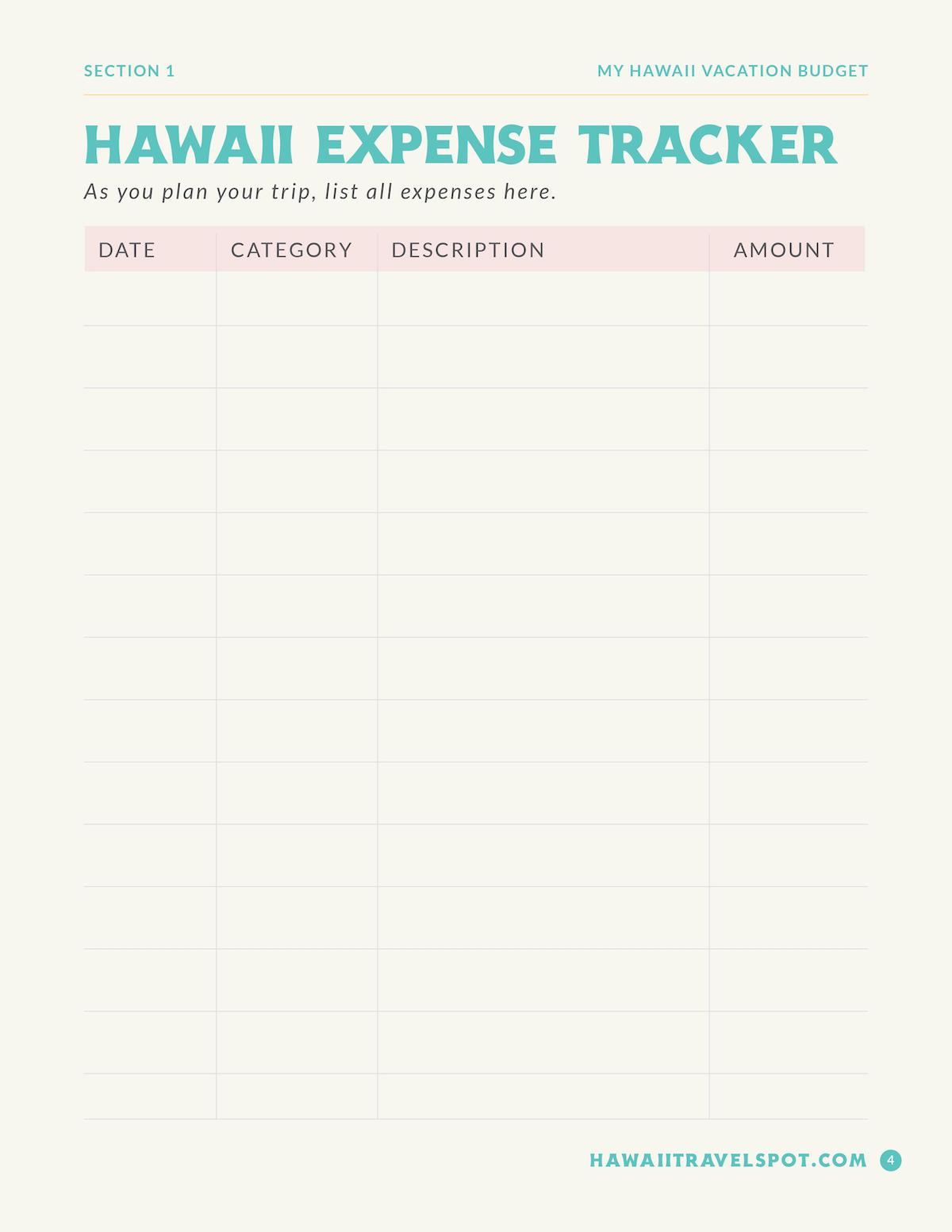Hawaii Travel Journal and Step-by-Step Planning Workbook!