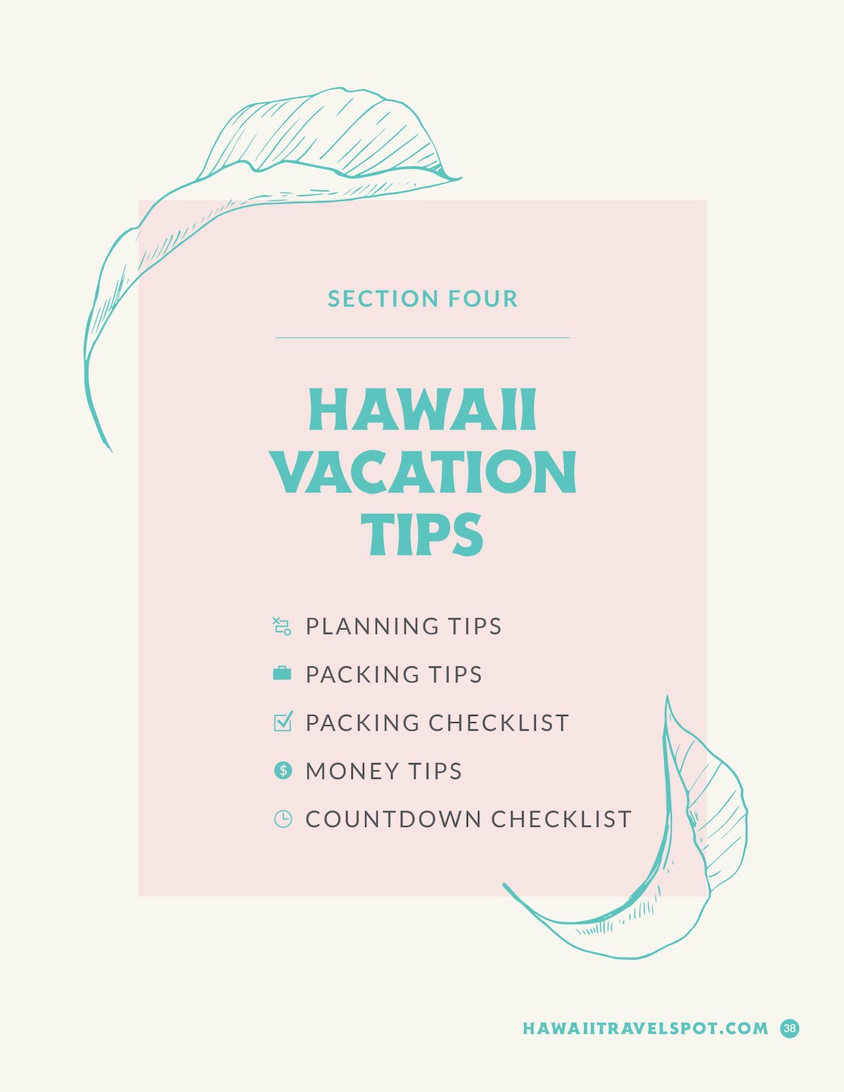 Hawaii Travel Journal and Step-by-Step Planning Workbook!