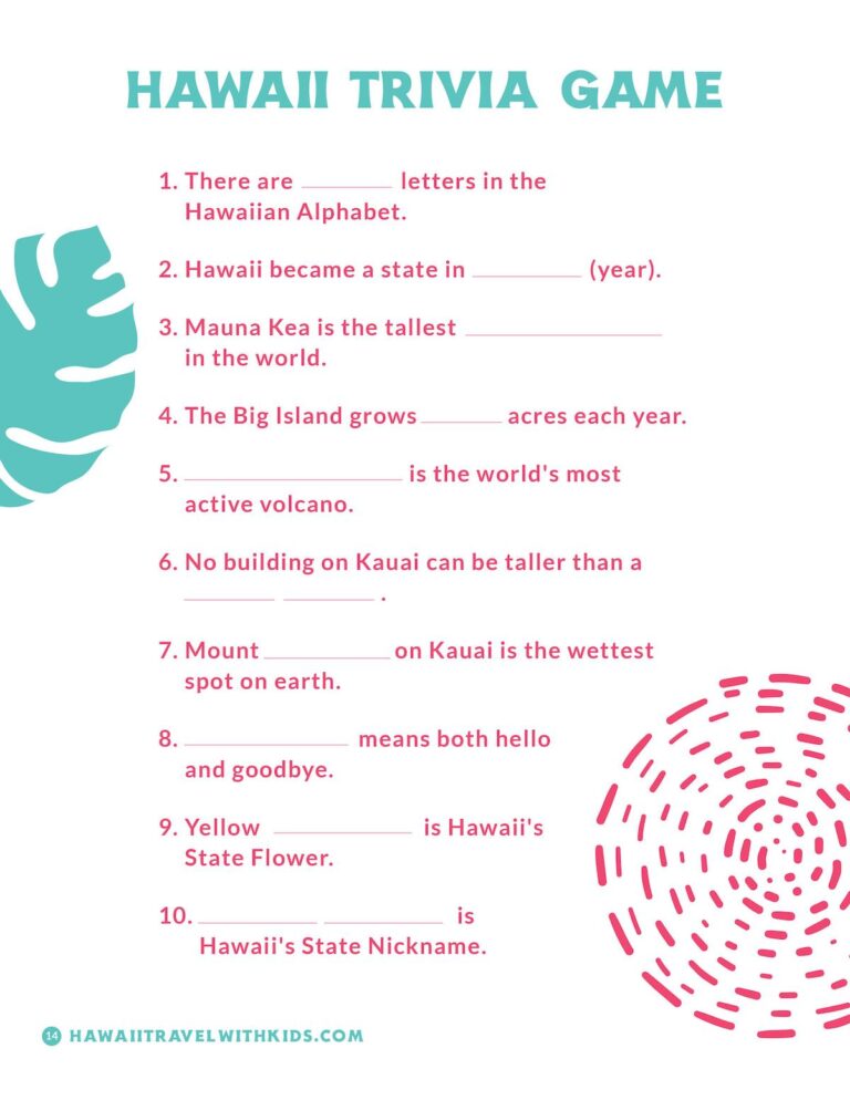 Ultimate Hawaii Kids Travel Journal and Activity Book! - Hawaii Travel ...