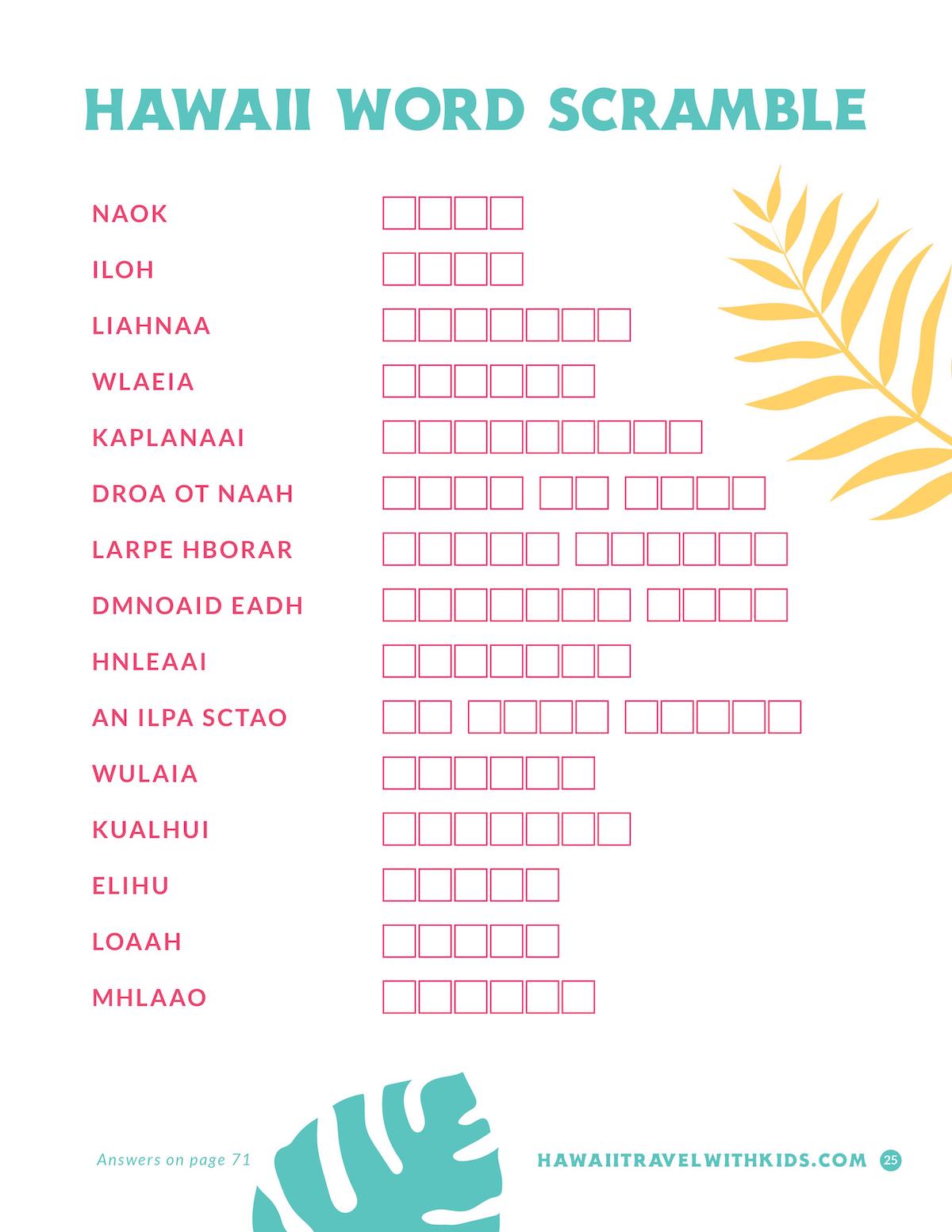 Ultimate Hawaii Kids Travel Journal and Activity Book! - Hawaii Travel ...